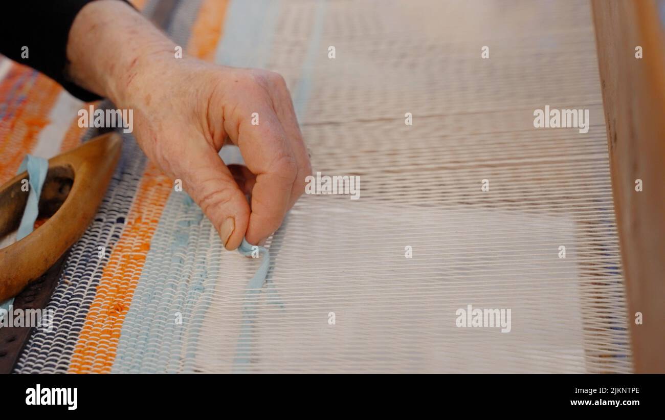 Thread weaving machine hi-res stock photography and images - Alamy