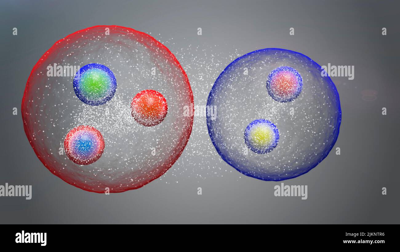 Pentaquark particle, illustration Stock Photo - Alamy