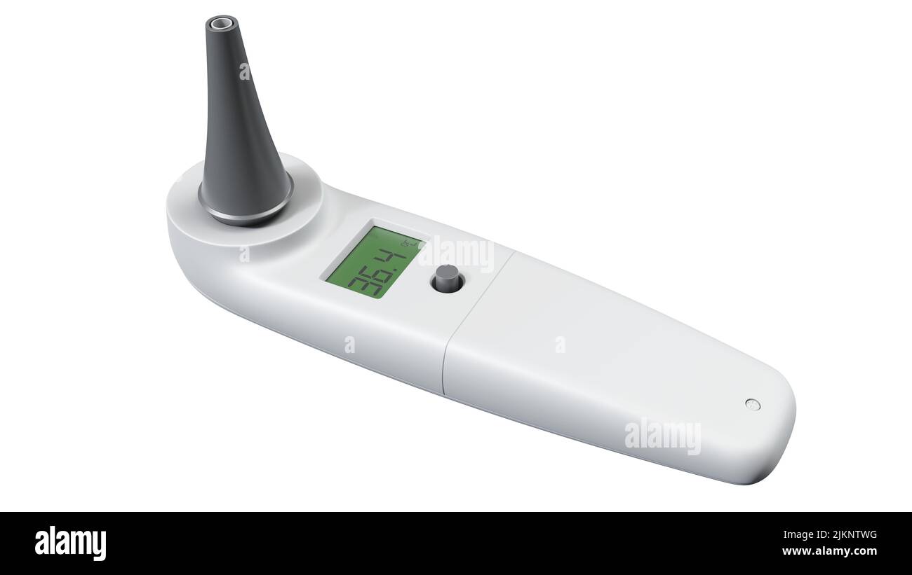 Infrared ear thermometer, illustration Stock Photo - Alamy