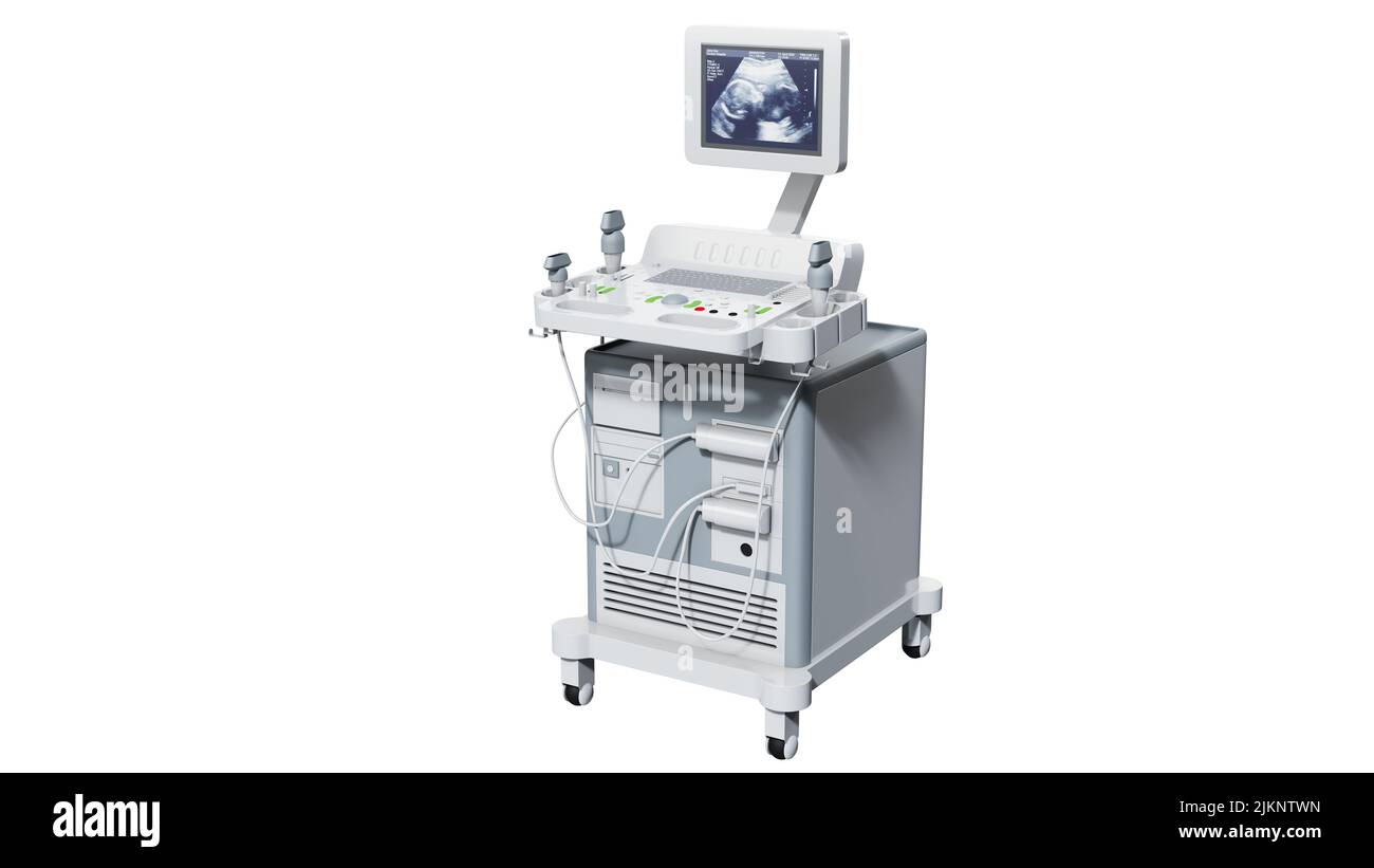 Ultrasound device, illustration Stock Photo - Alamy