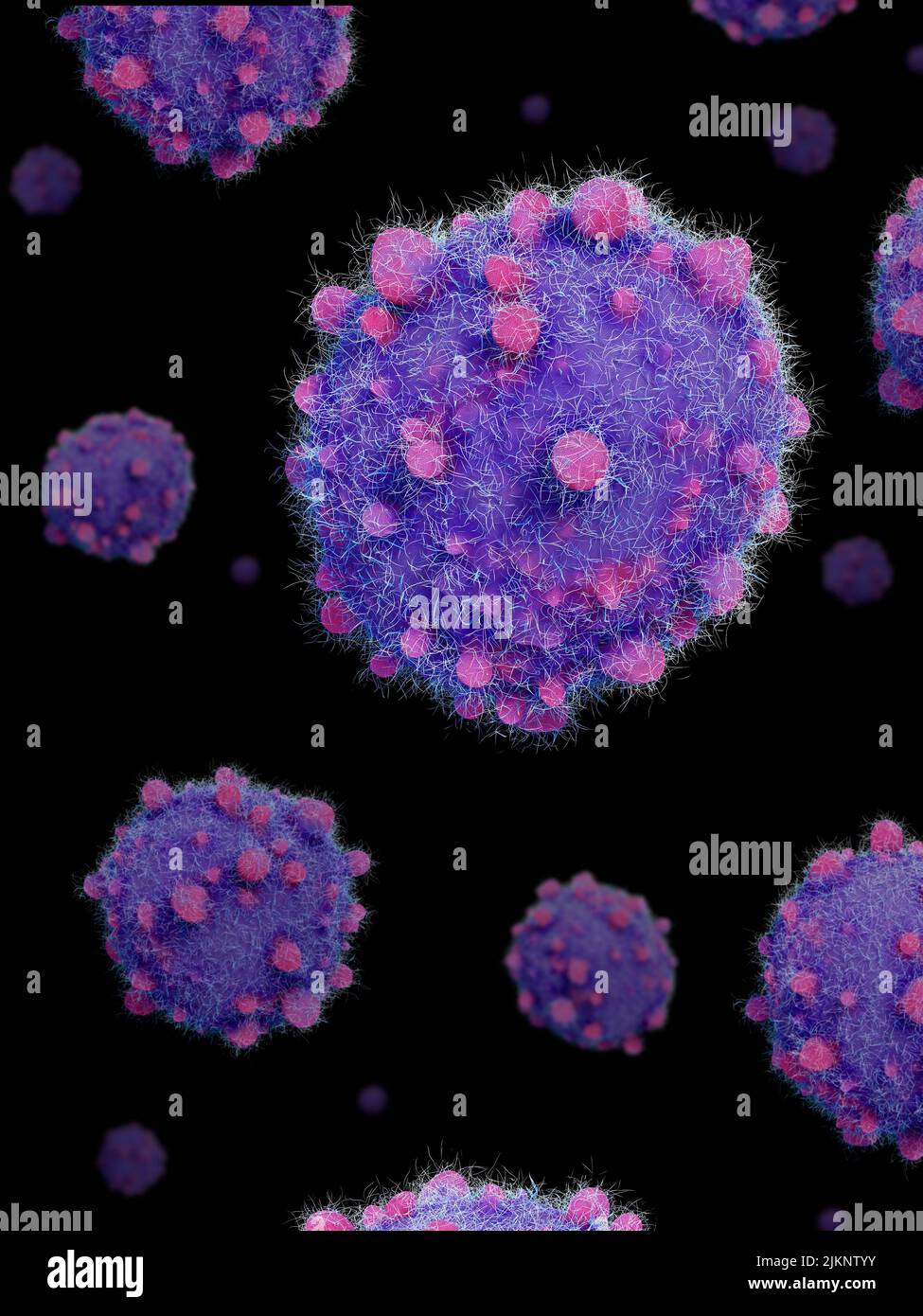 Pancreatic cancer cells, illustration Stock Photo - Alamy