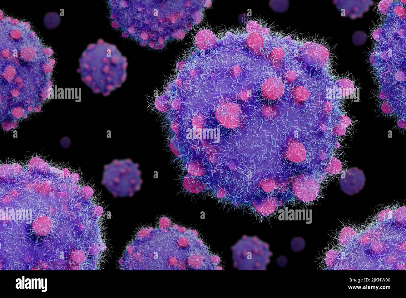 Pancreatic cancer cells, illustration Stock Photo - Alamy