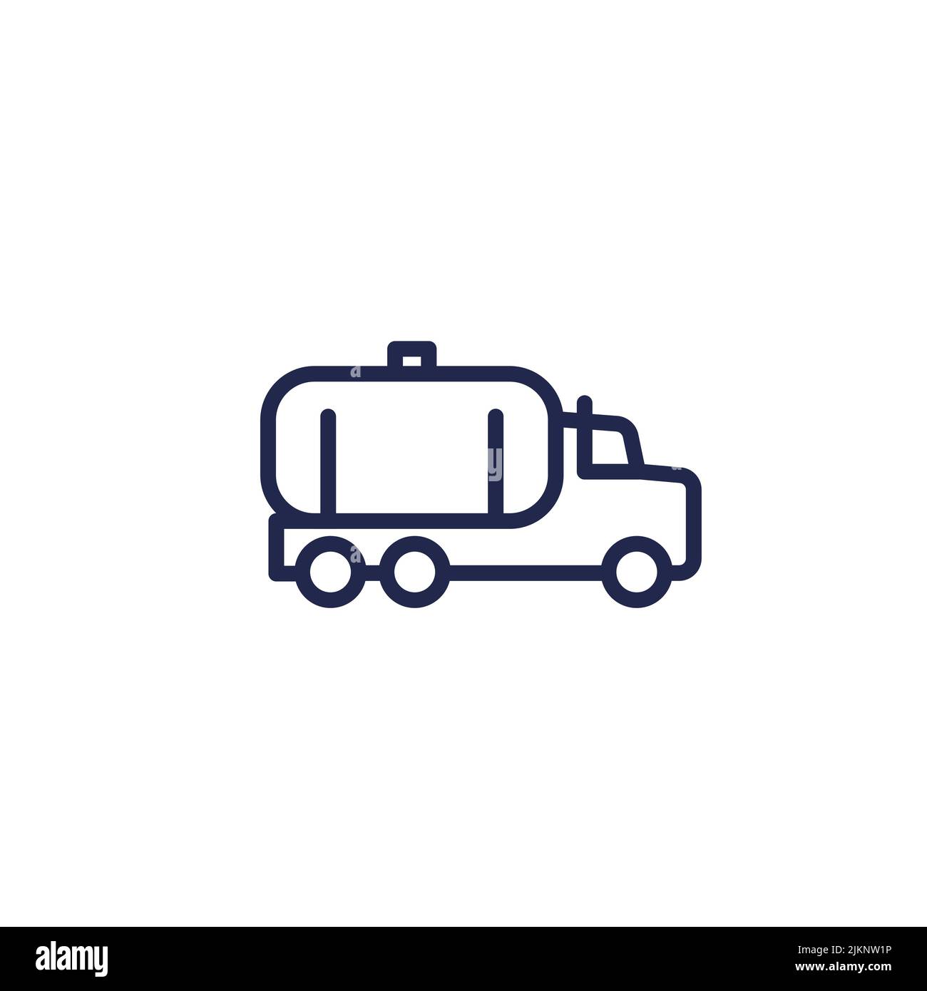 tanker truck line icon on white Stock Vector Image & Art - Alamy