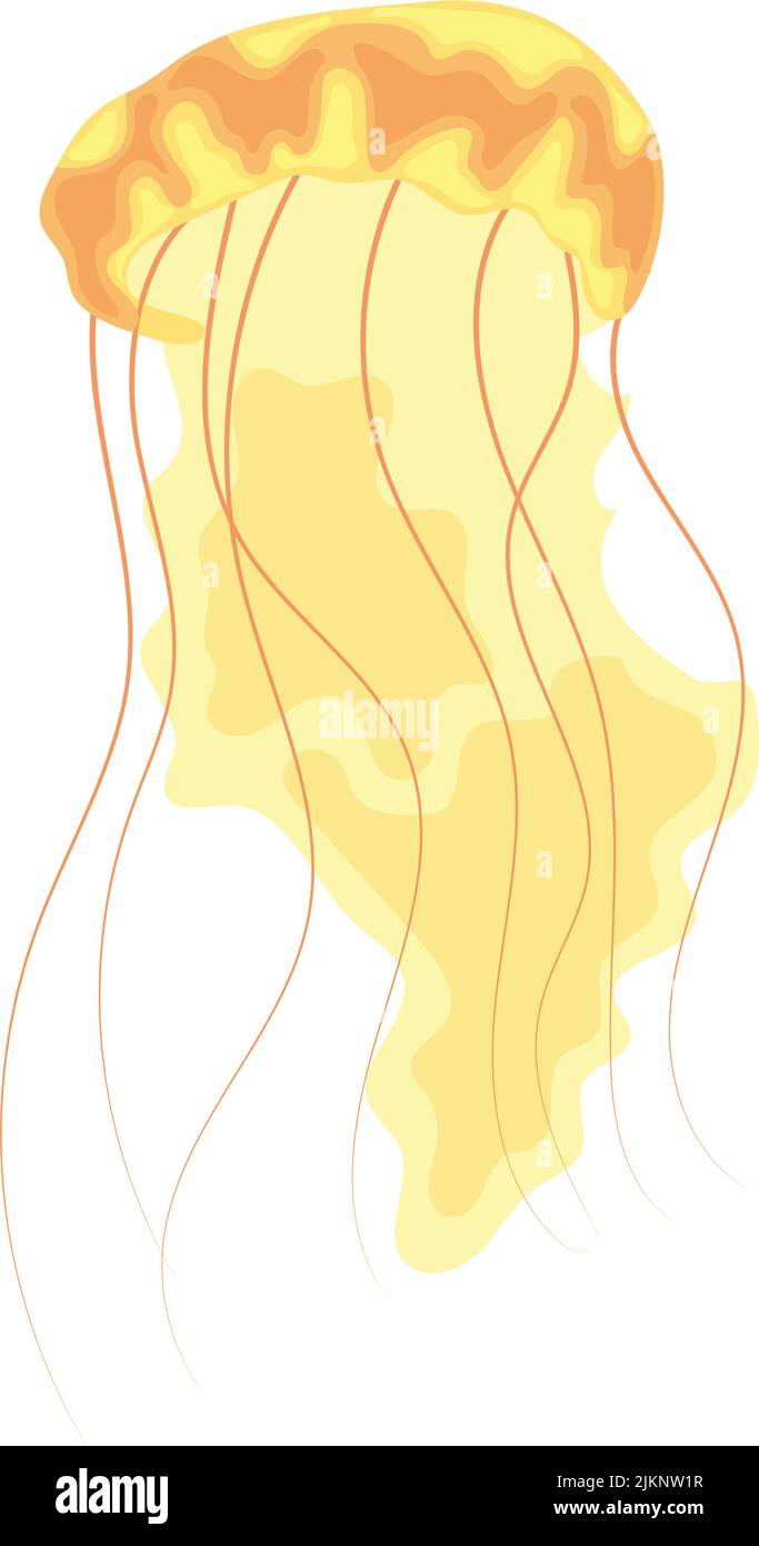 yellow jellyfish design Stock Vector Image & Art - Alamy