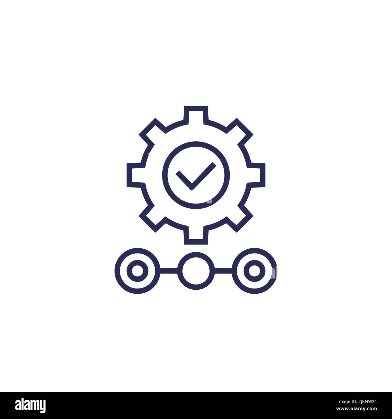 quality control of production line icon, vector Stock Vector Image ...