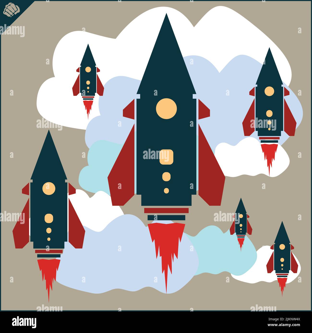 Cloudy start Stock Vector Images - Alamy