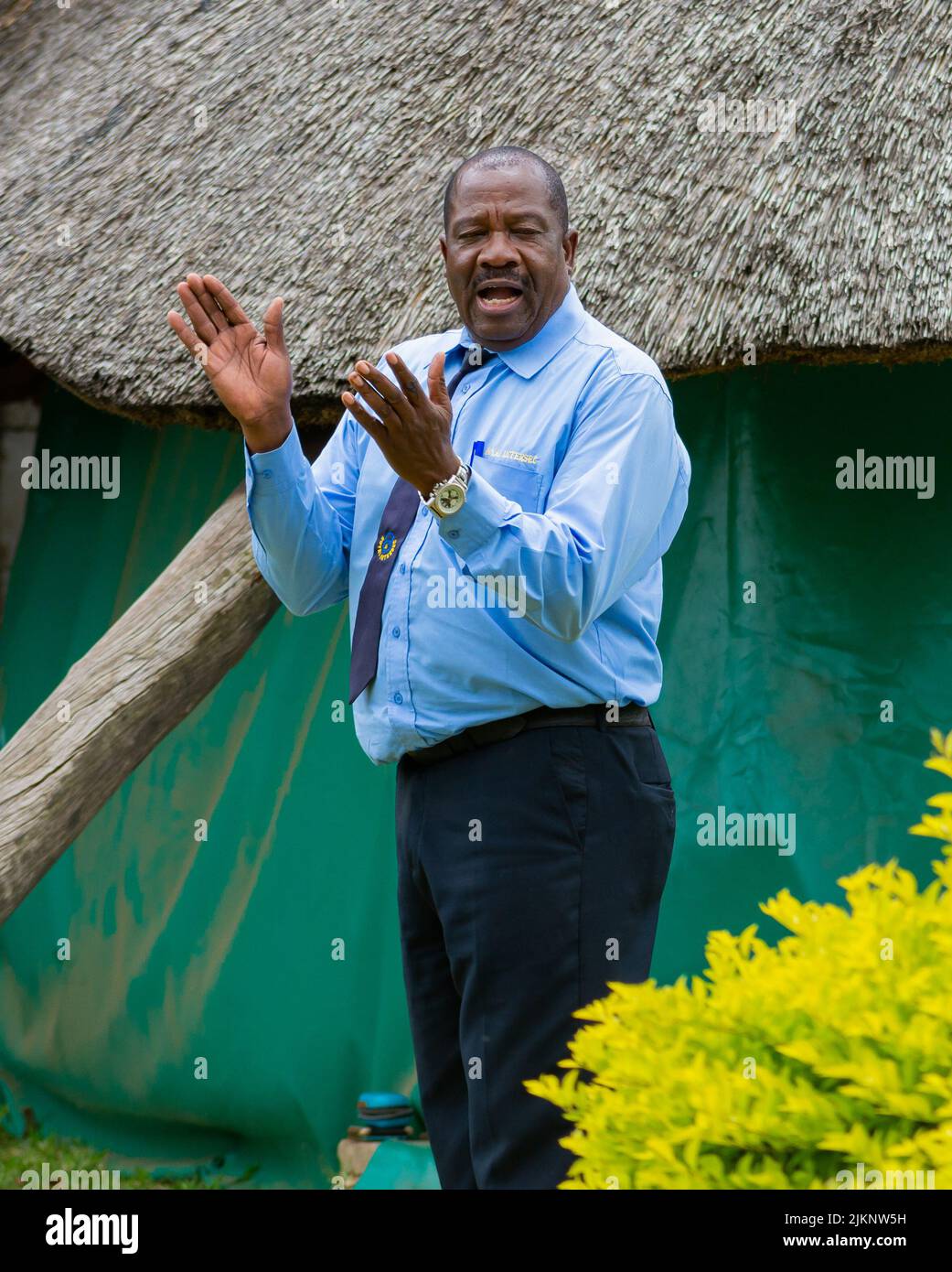The security guard training in Africa Stock Photo - Alamy