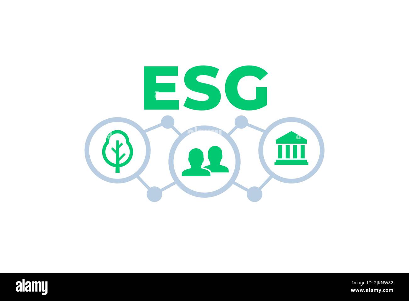 ESG, Environmental, social governance vector art Stock Vector Image ...