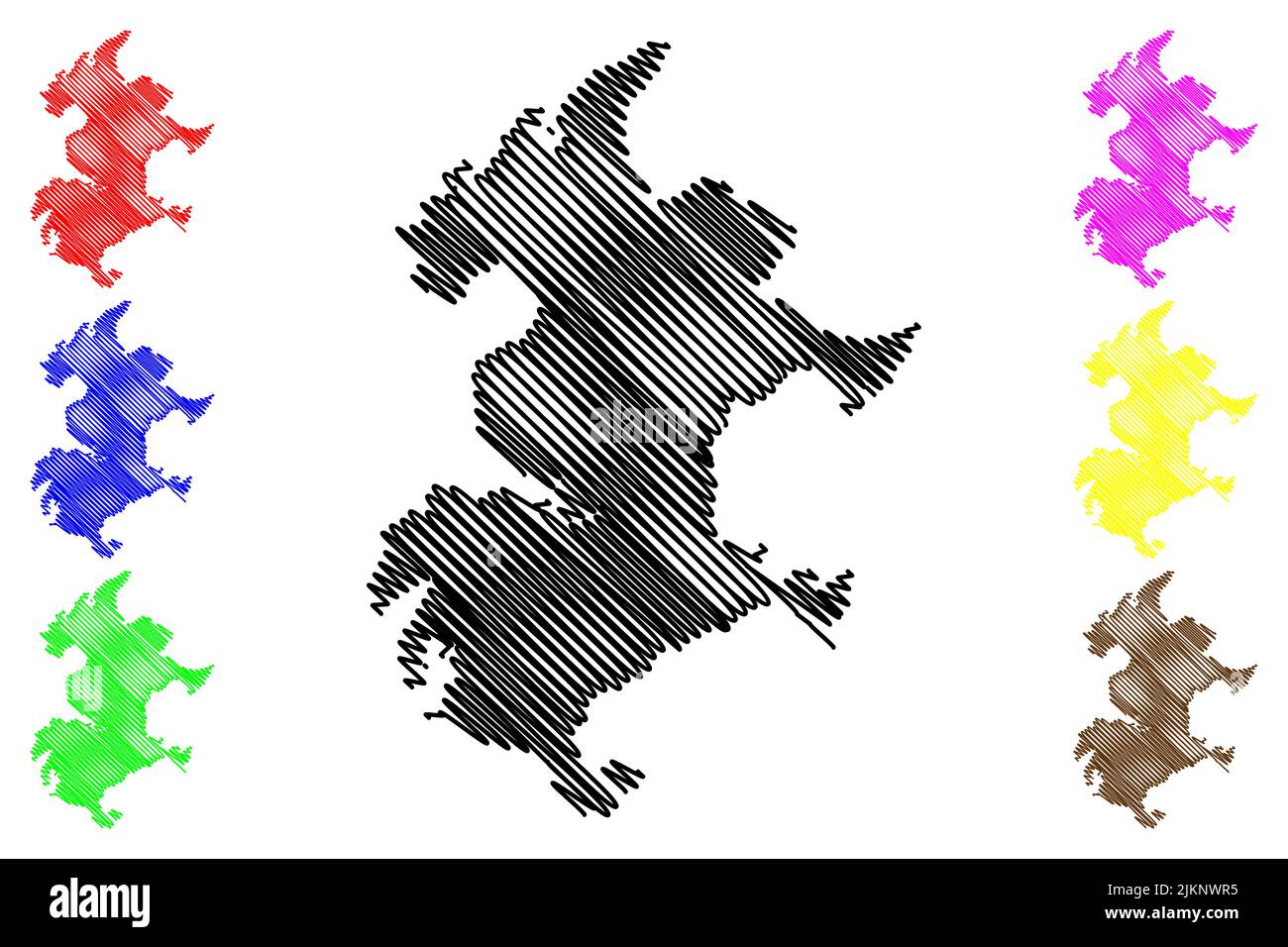 Pingtan island (People's Republic of China, PRC) map vector ...