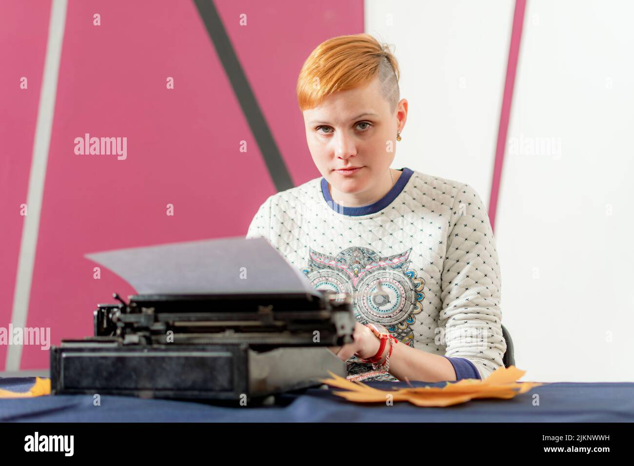 School reporter at work hi-res stock photography and images - Alamy