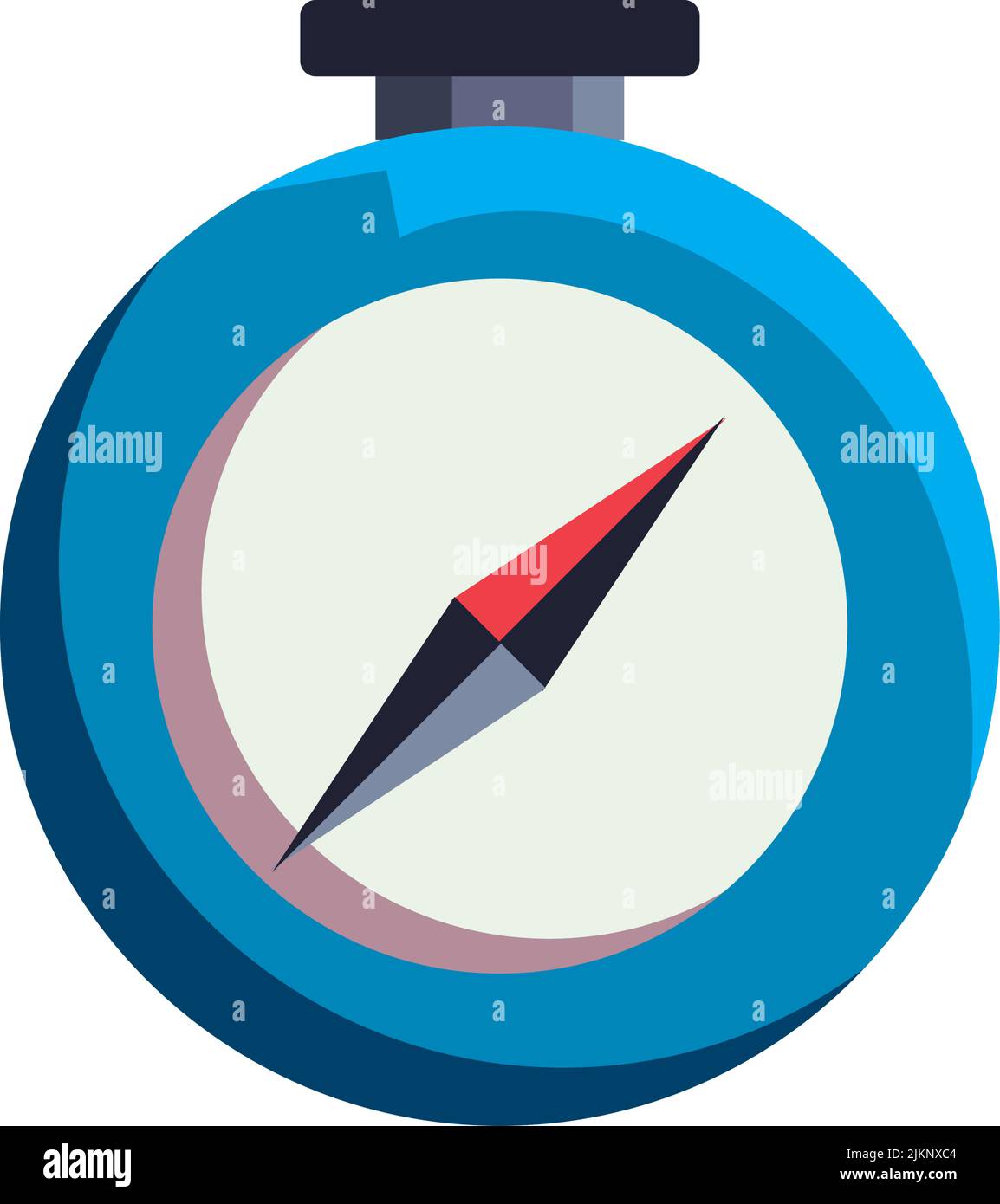 Flat Blue Compass Stock Vector Image And Art Alamy