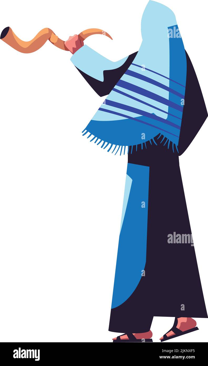 Shofar blowing Cut Out Stock Images & Pictures - Alamy