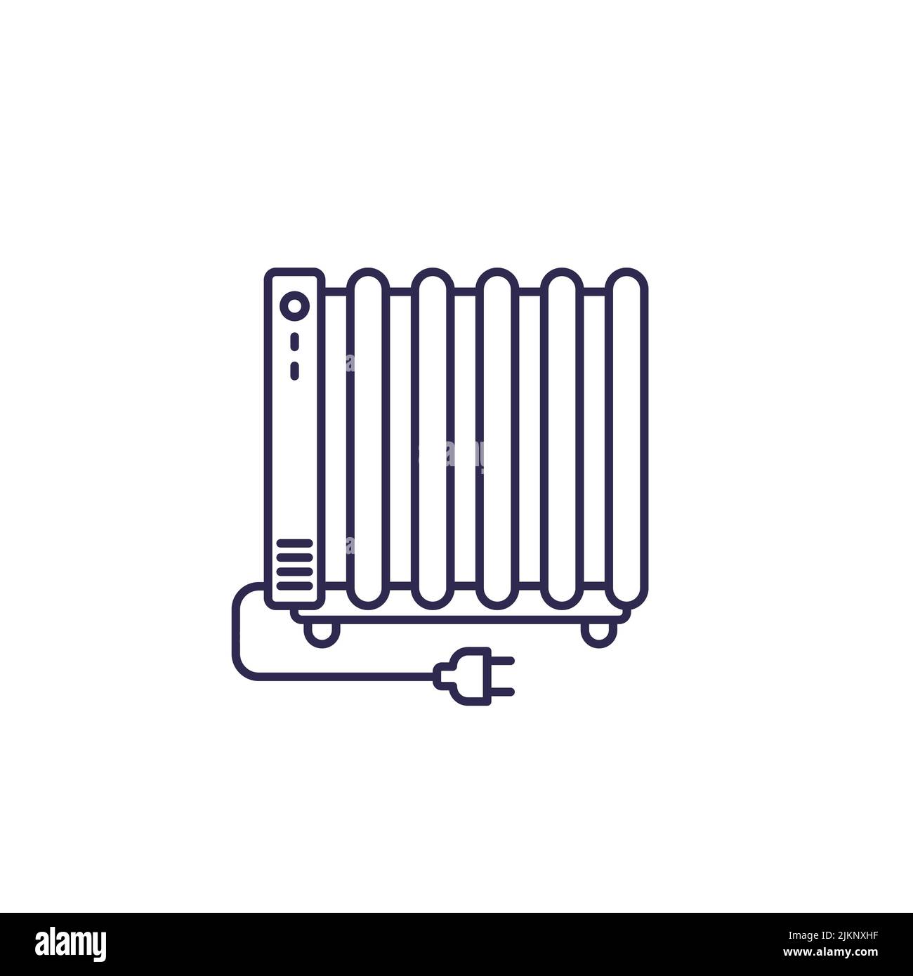 heater line icon, electric radiator vector Stock Vector Image & Art - Alamy