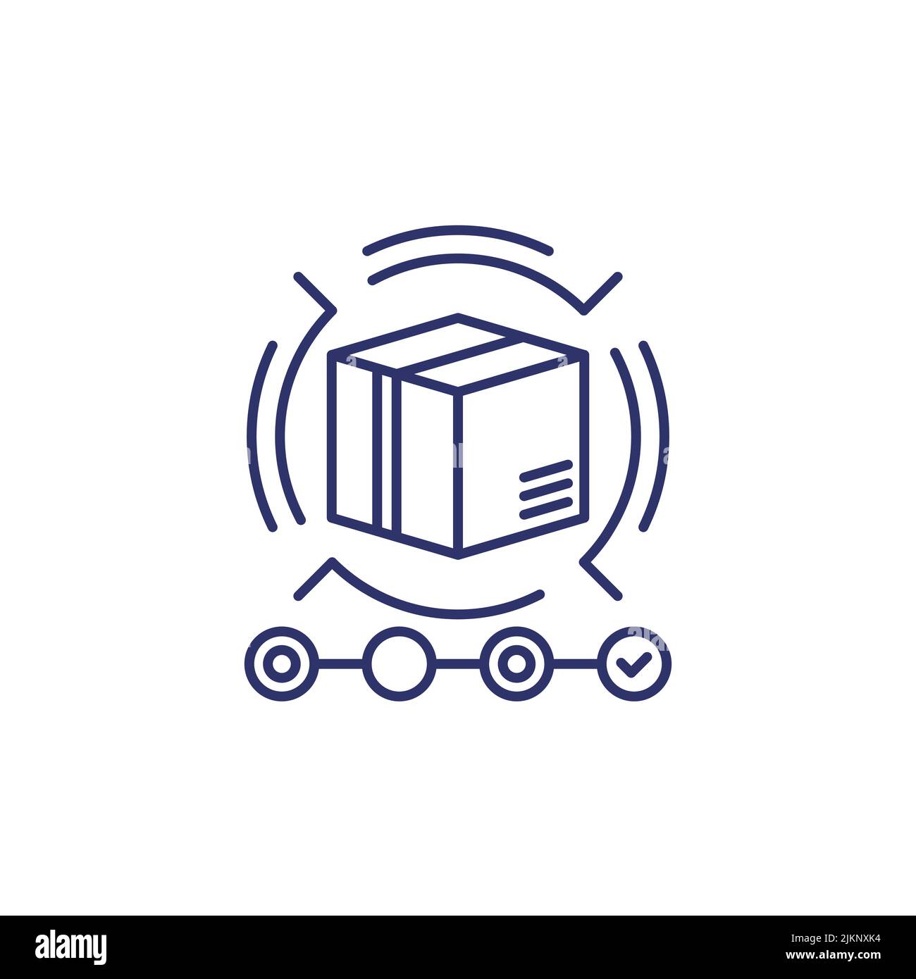 Tracking order icon outline hi-res stock photography and images - Alamy