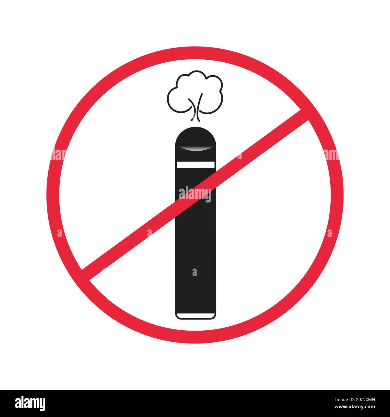 No smoking, no vaping sign. Printable sticker. Vector Stock Vector ...