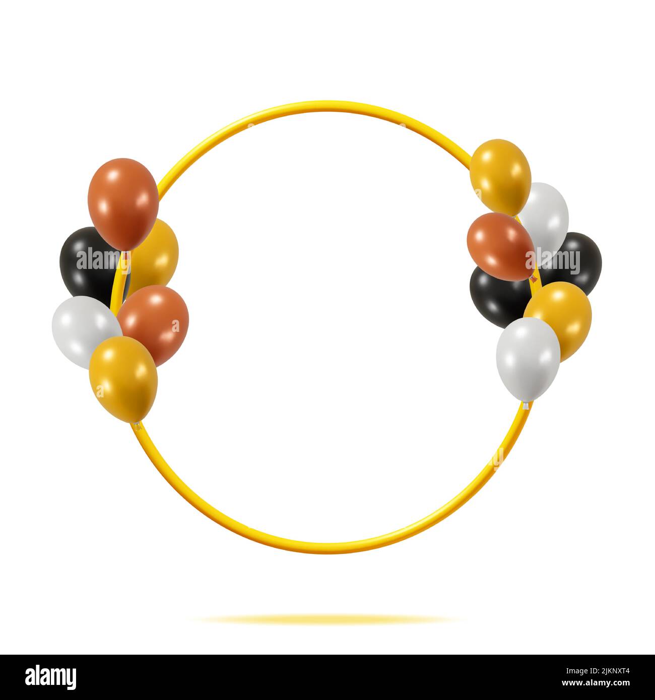 3D Shiny Balloon Border Ring Isolated Stock Vector Image & Art - Alamy