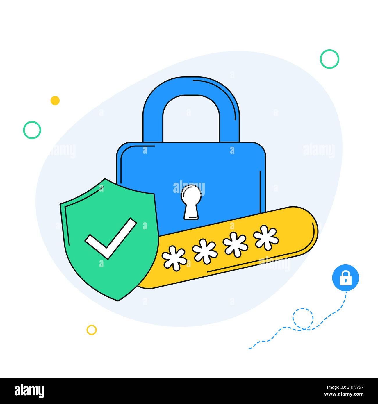 Pin code password protection concept illustration flat design. Login ... Pin code password protection concept illustration flat design. Login ...