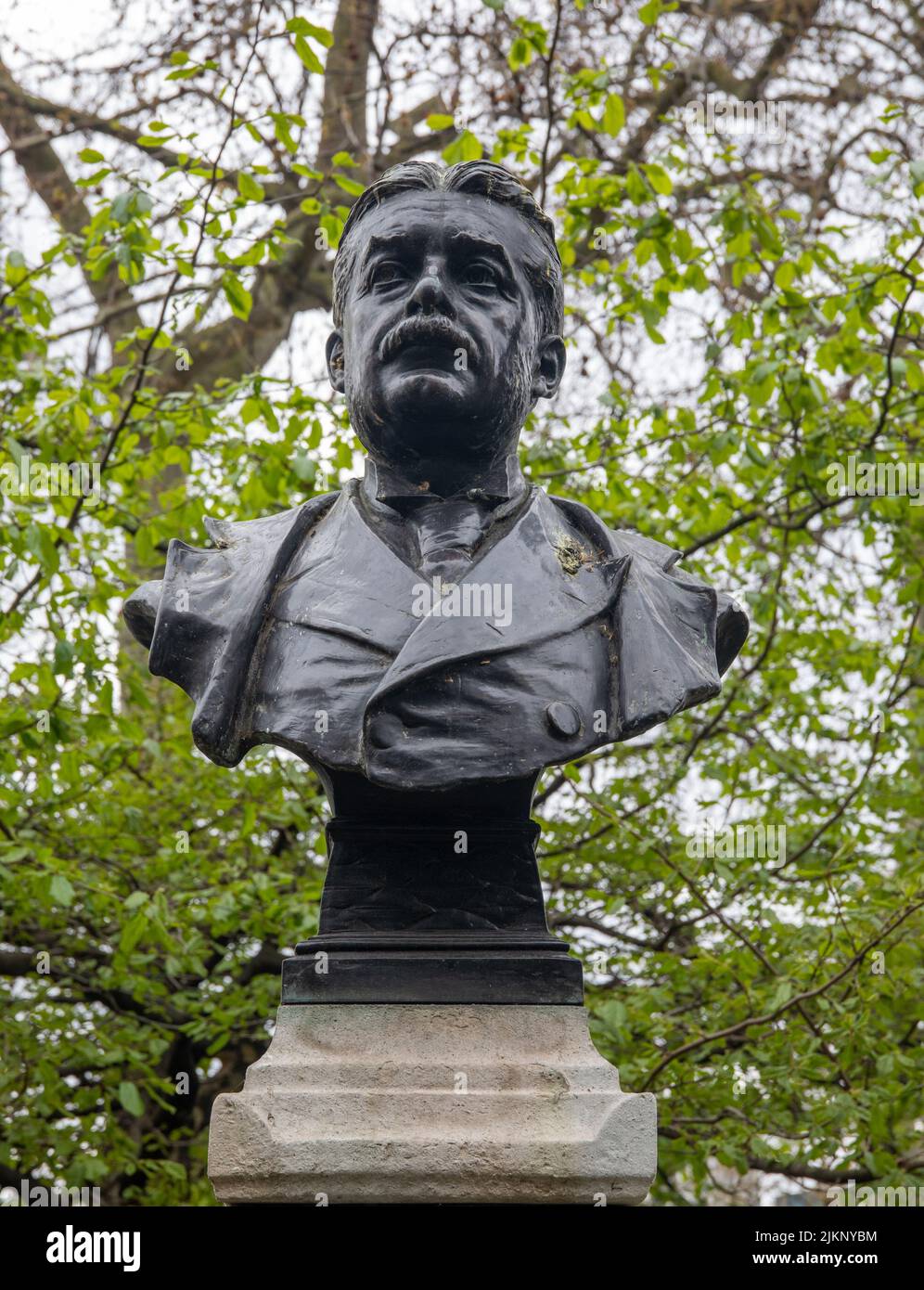 The bust of memorial to Arthur Sullivan by William G. John in the ...