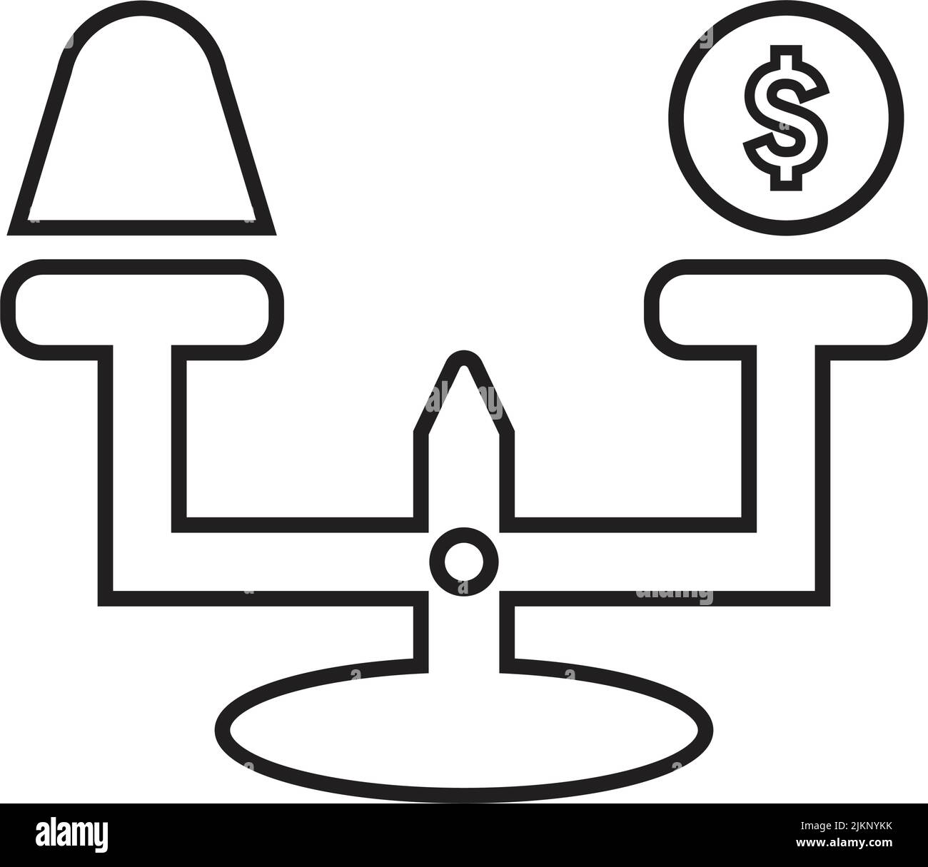 Commerce, speculation, financial icon is isolated on white background ...