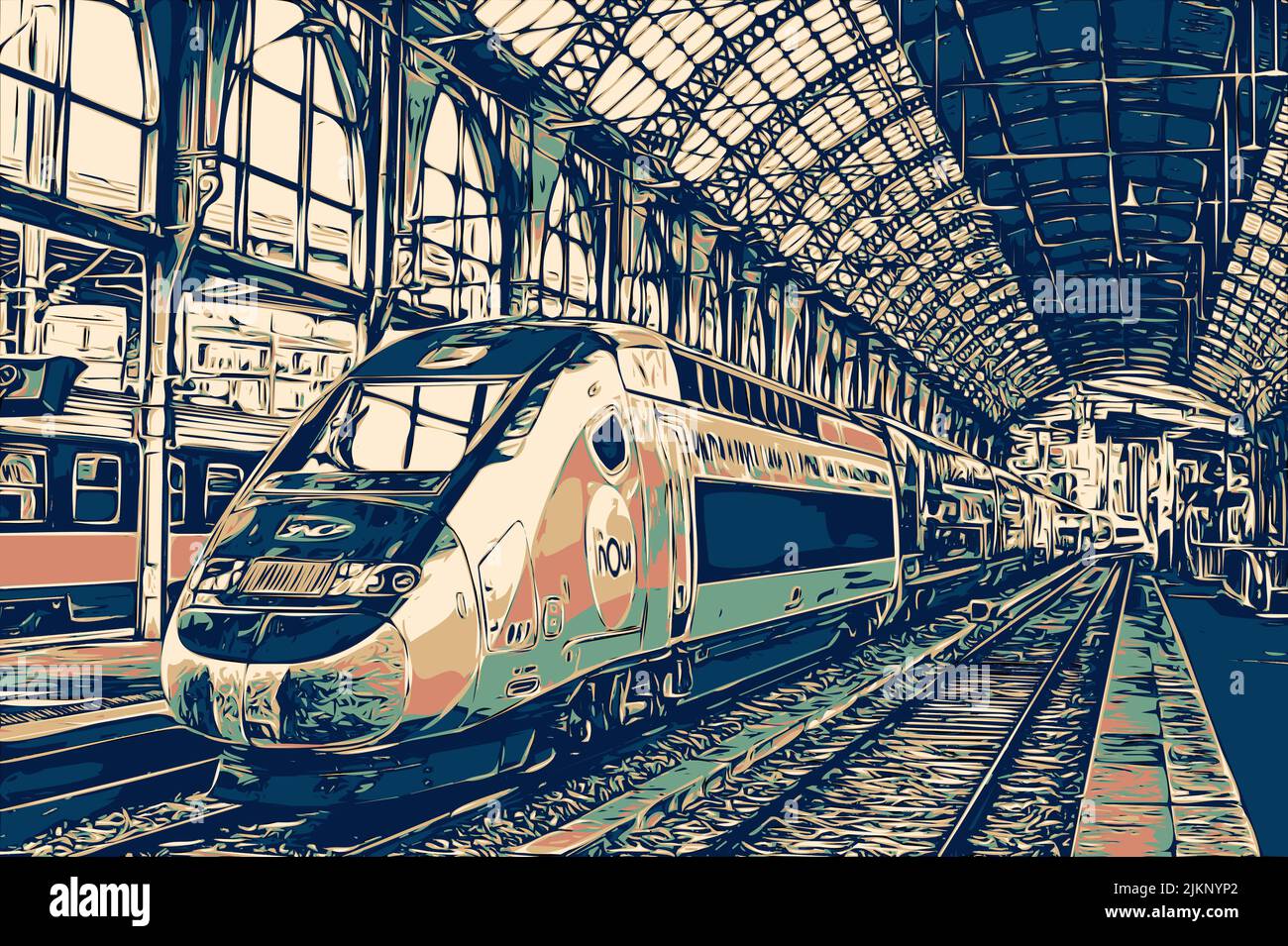 Tgv vector hi-res stock photography and images - Alamy