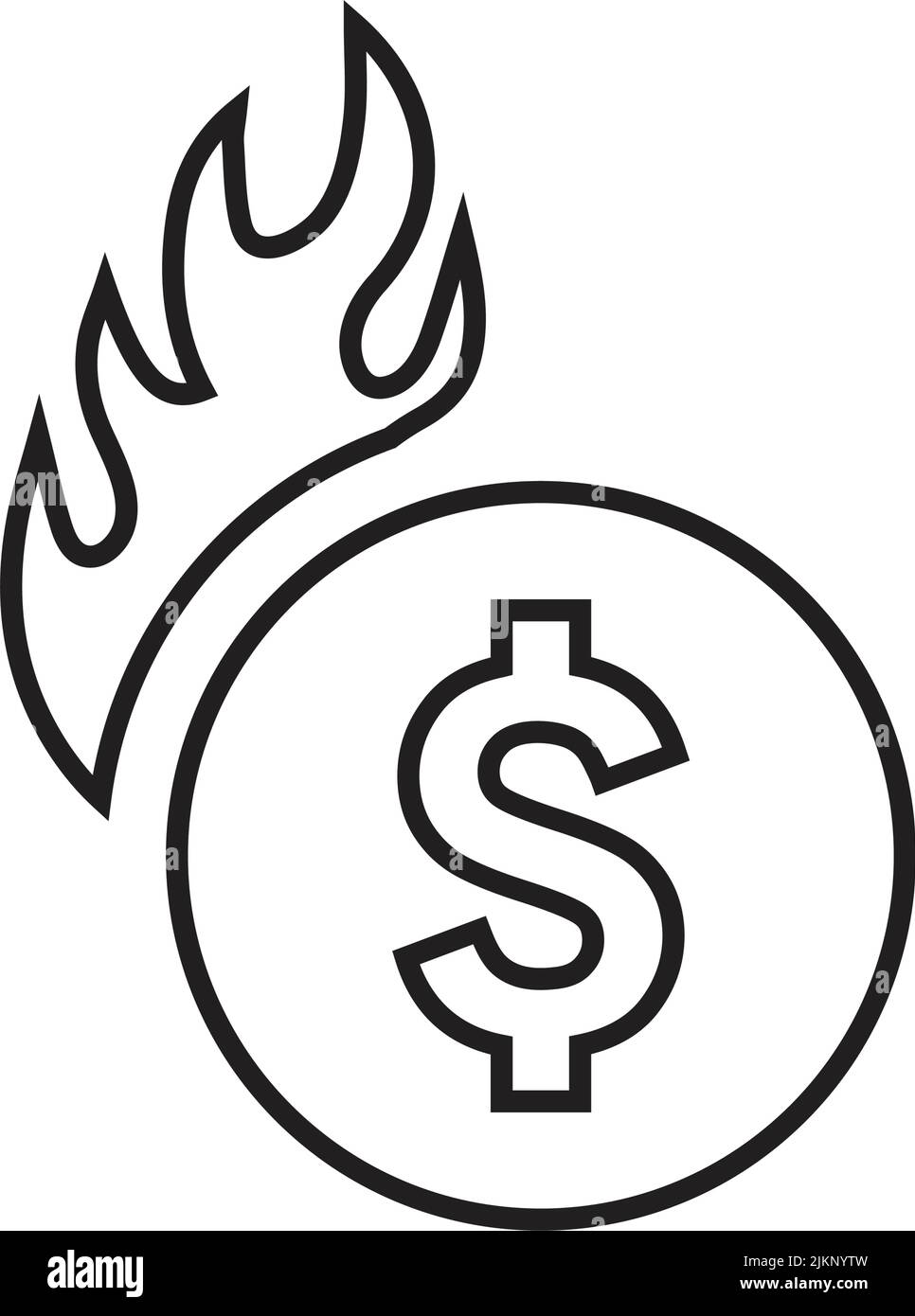 Fire, danger, dollar icon - Perfect use for designing and developing ...