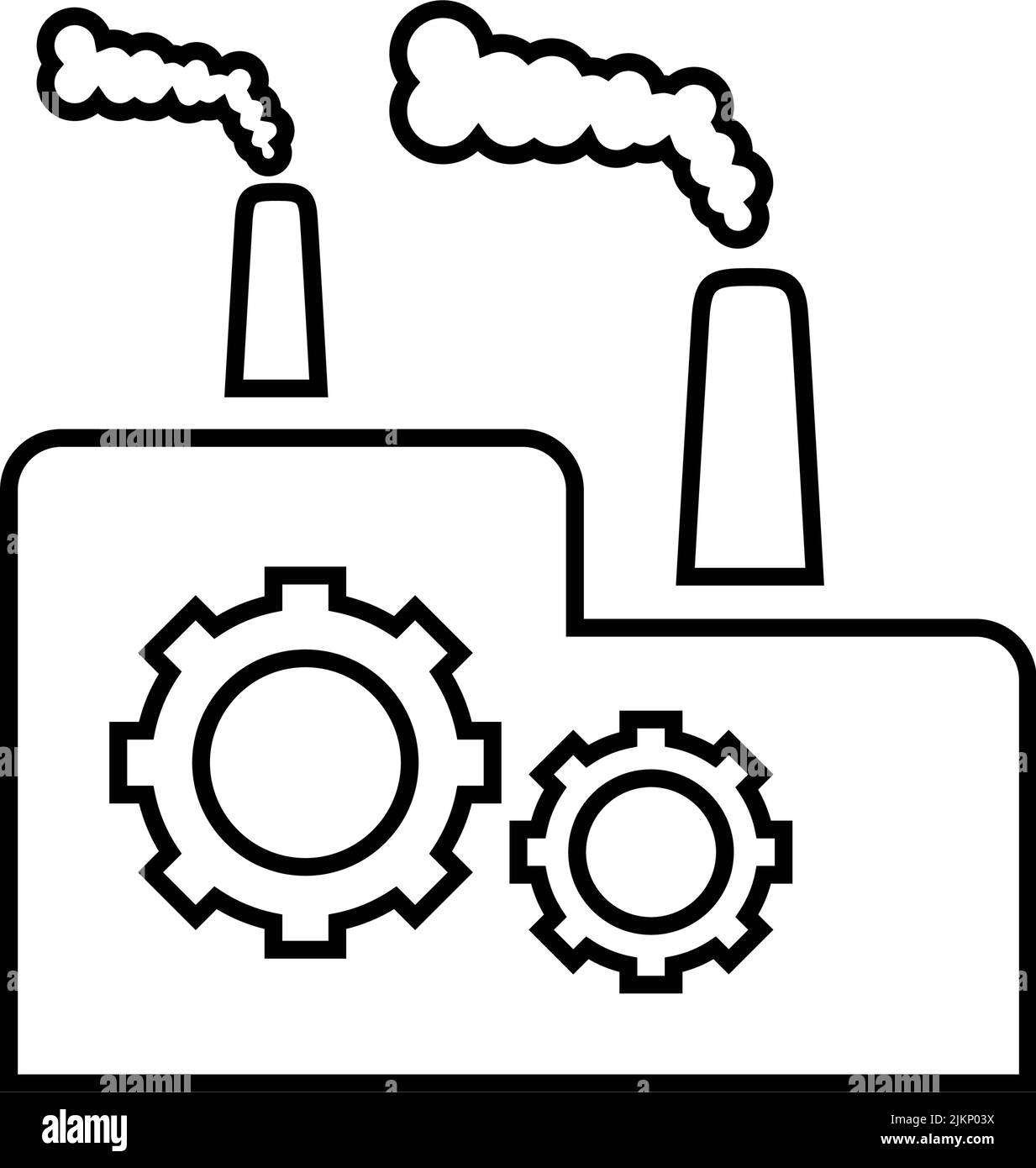 Plant, industry, factory icon - Vector EPS file. Perfect use for print ...