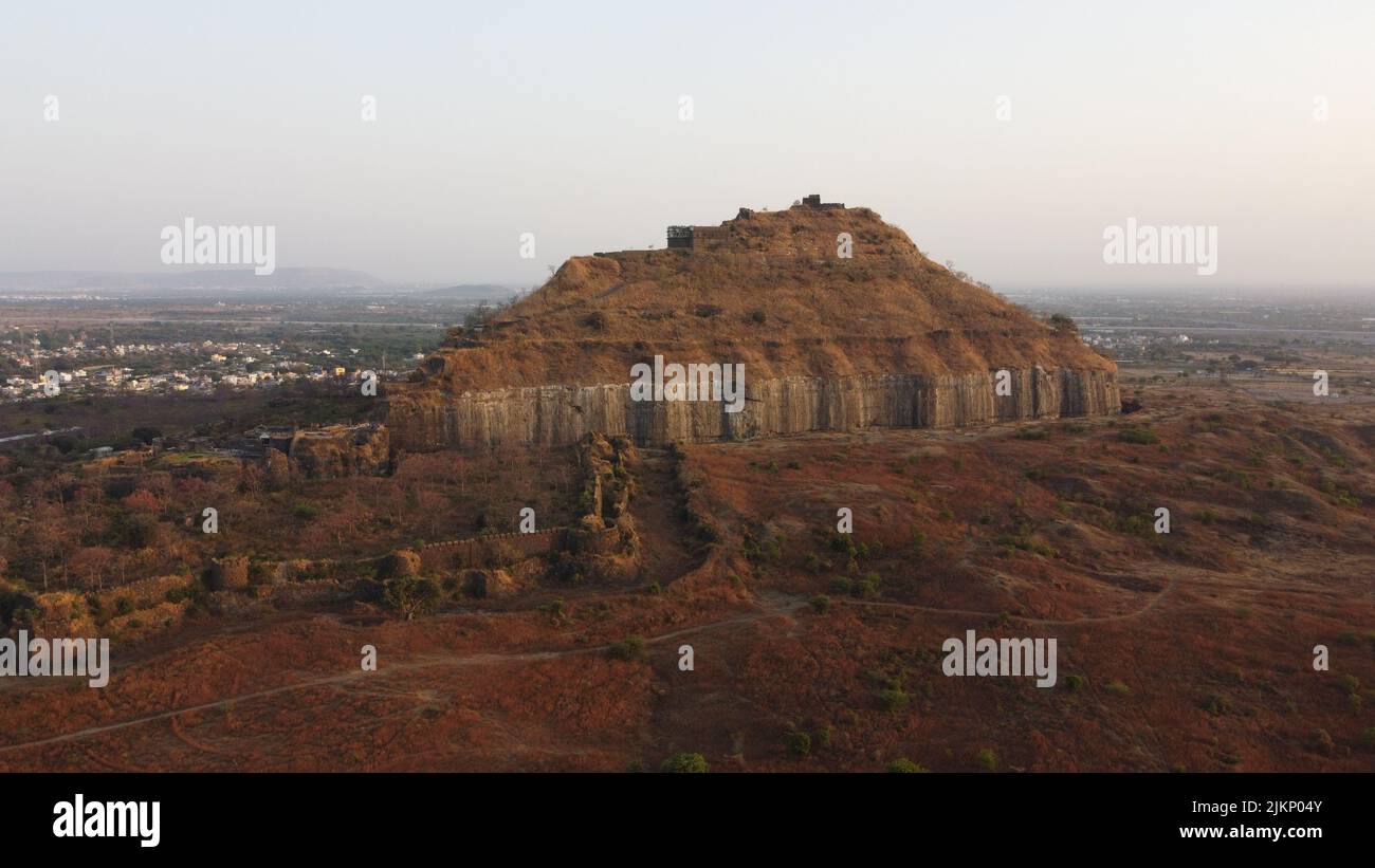 A scenic aerial view of Devgiri Fort, India Stock Photo - Alamy