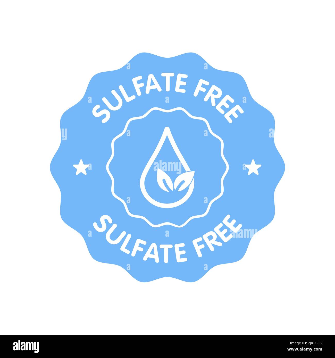 Sulfate free icon. Symbol for personal care products. Vector Stock ...