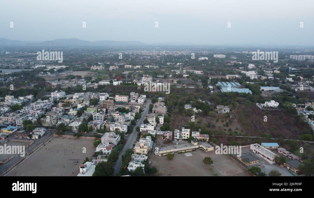 An aerial view of the Aurangabad city, India Stock Photo - Alamy