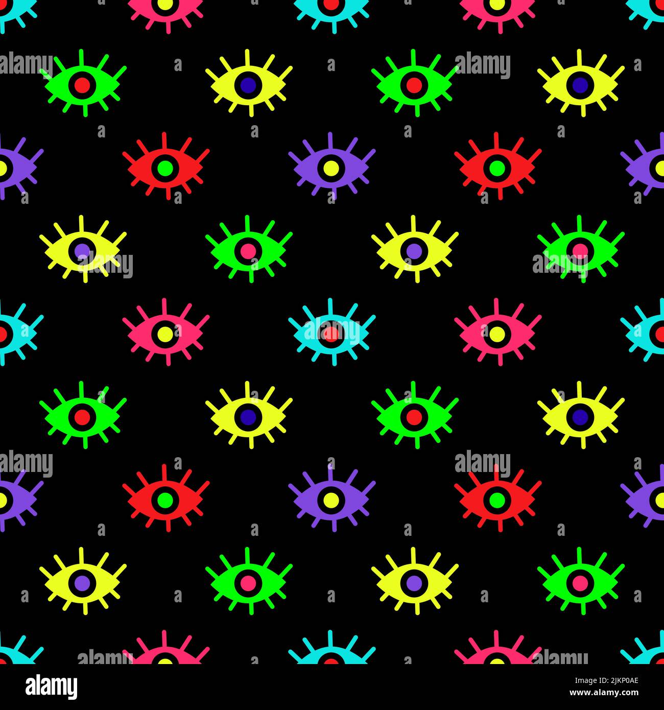 pattern of abstract eyes. Vector illustration Stock Vector Image & Art ...