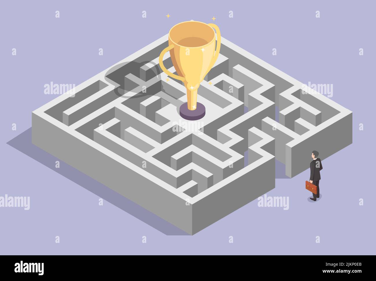 Maze pathway Stock Vector Images - Alamy