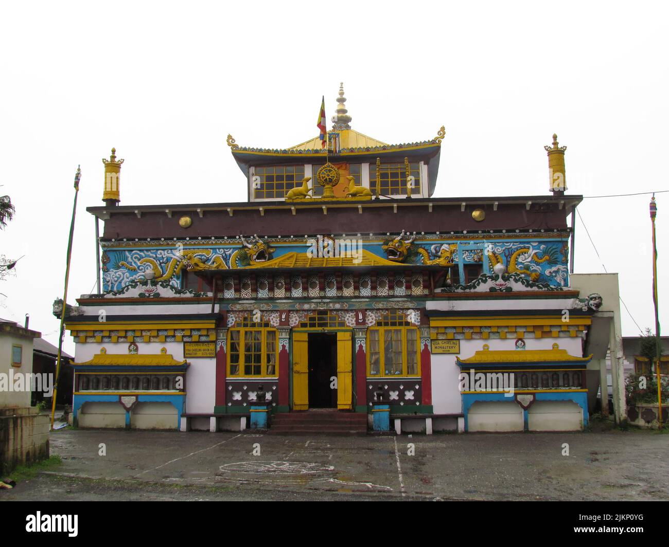 a rainy day by the Yiga Choeling Monastery at Darjeeling - mibu Stock ...