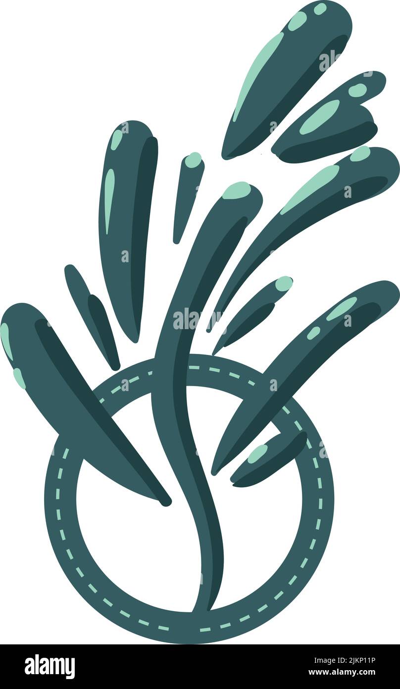 flat organic emblem Stock Vector Image & Art - Alamy