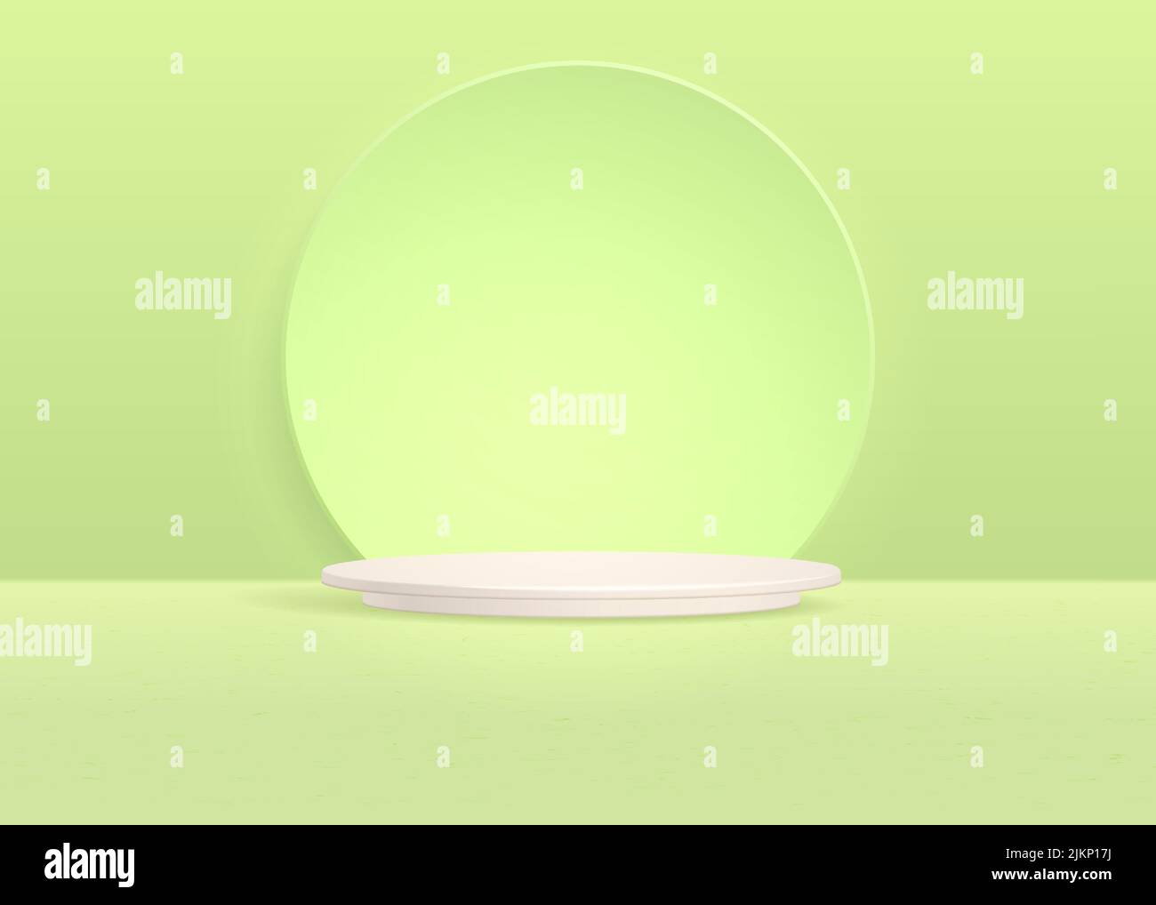 3d rendering round green Stock Vector Images - Alamy