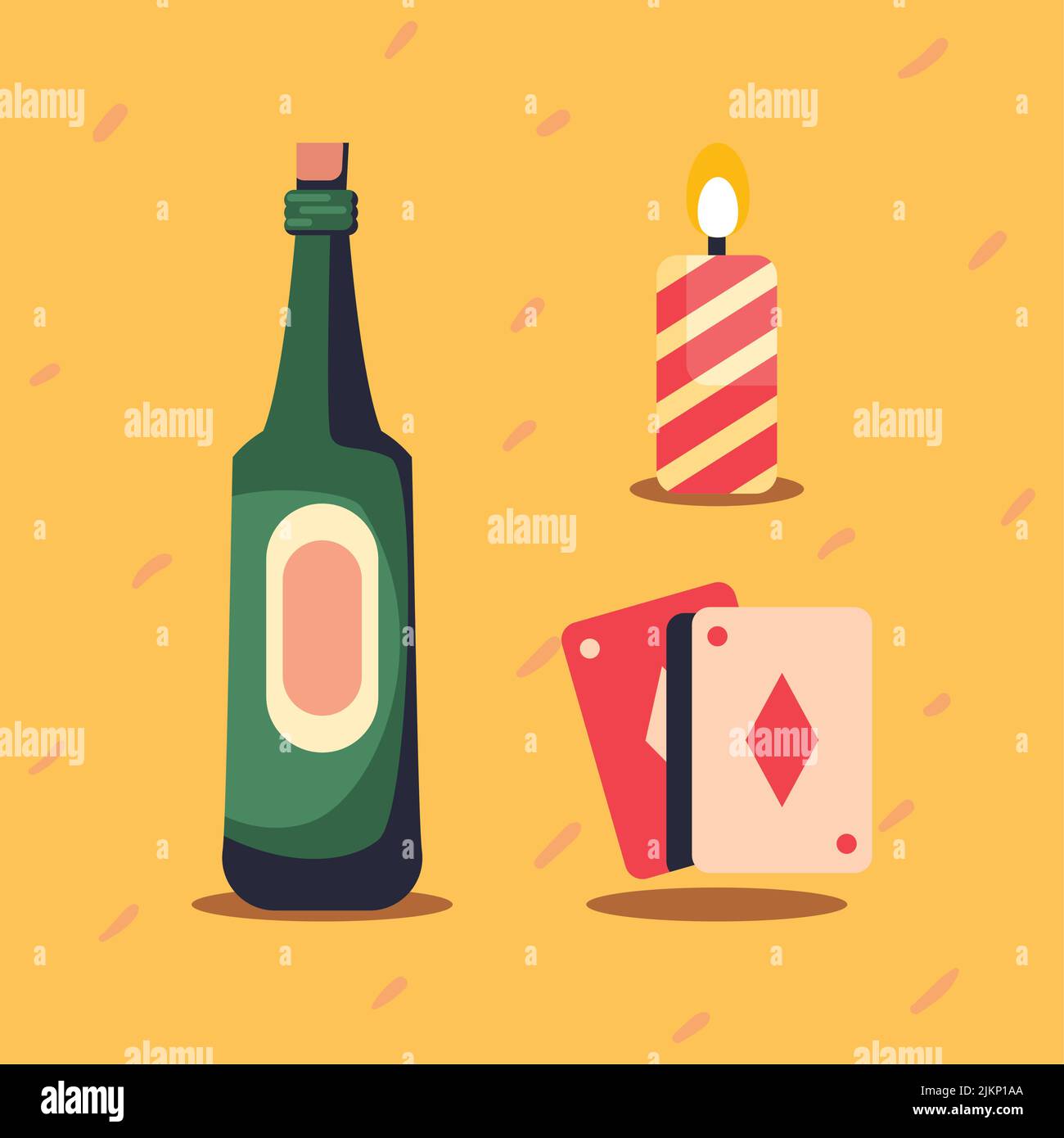 three flat party icons Stock Vector Image & Art - Alamy
