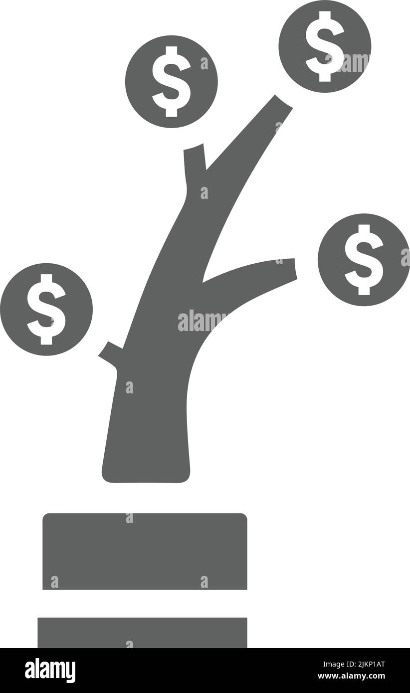 Plant, nature, money tree icon - Vector EPS file. Perfect use for print ...