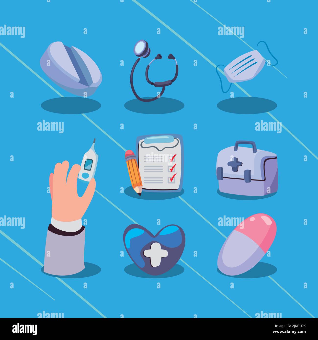 flat medical items Stock Vector Image & Art - Alamy