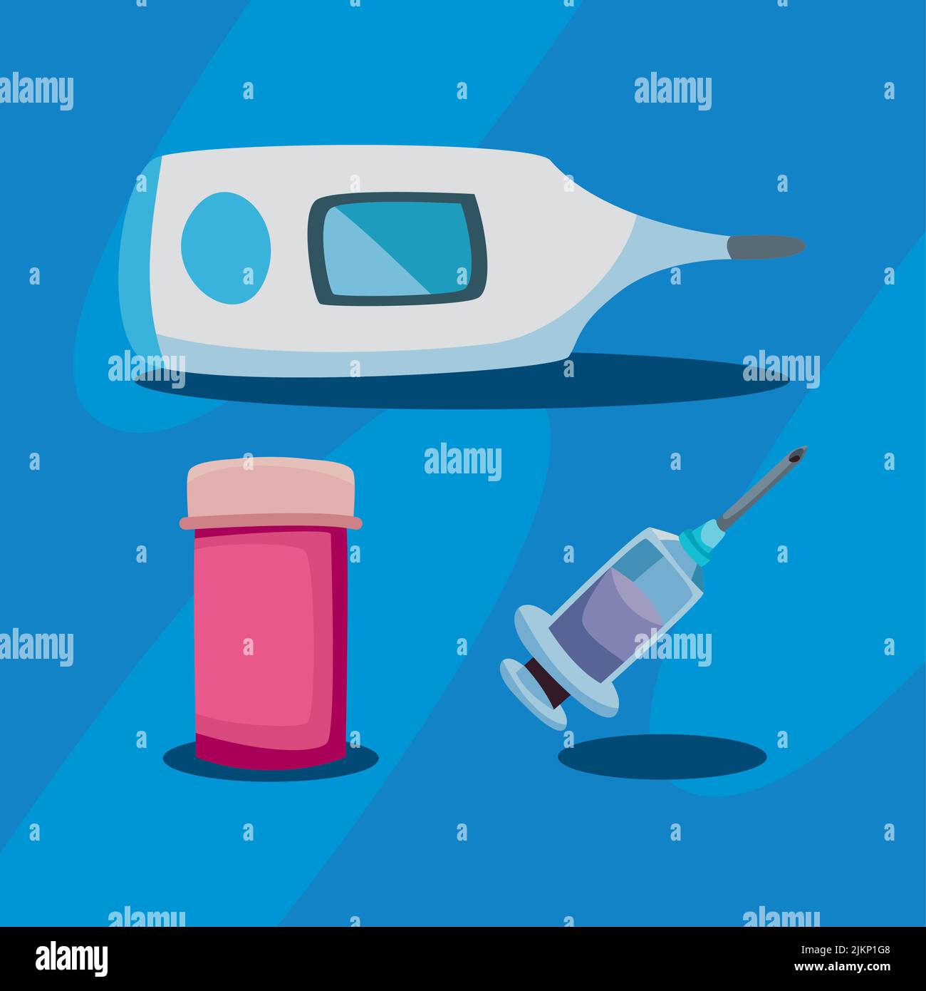 three flat medical icons Stock Vector Image & Art - Alamy
