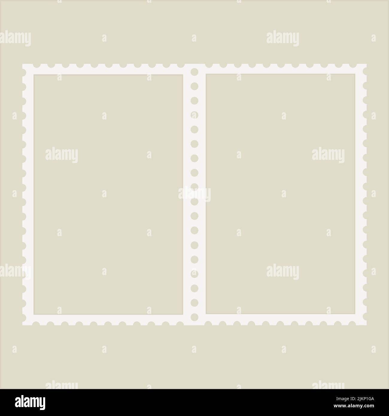 Postage stamps template. Blank rectangle postage stamps. Vector Stock ...