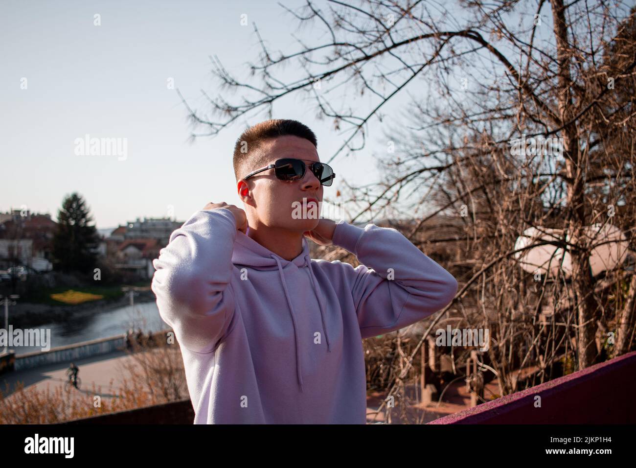 Outside person hi-res stock photography and images - Alamy