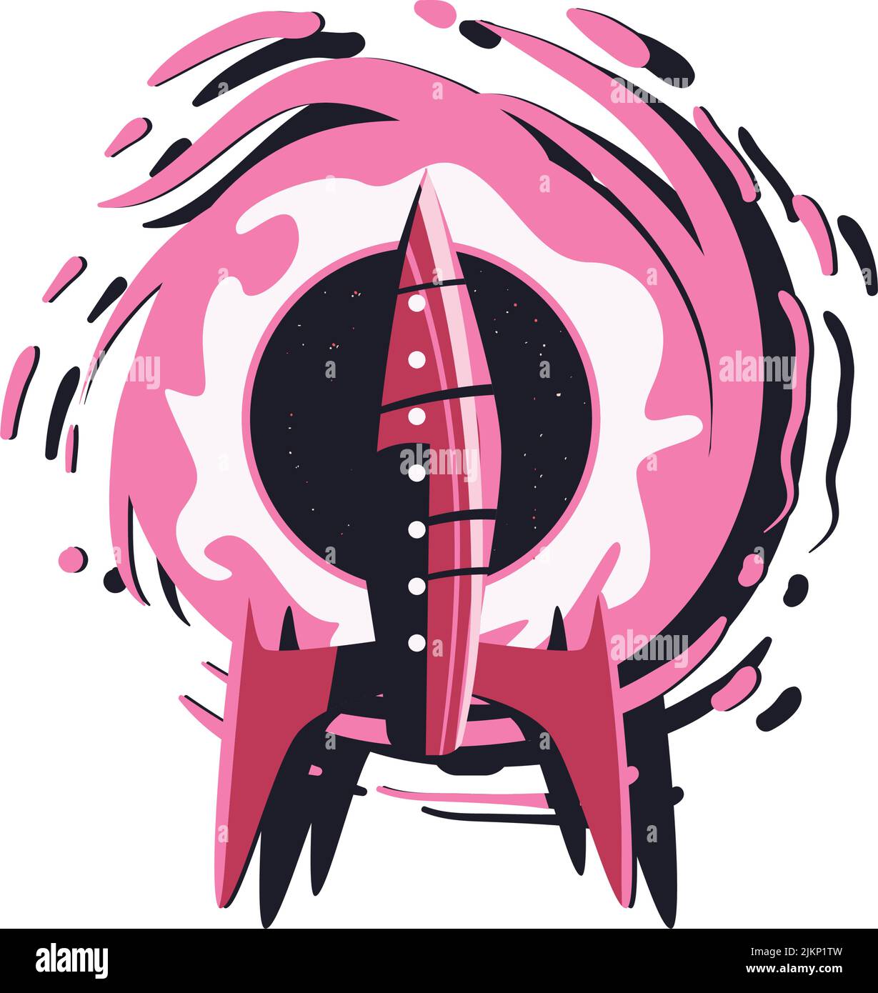flat rocket and black hole Stock Vector Image & Art - Alamy