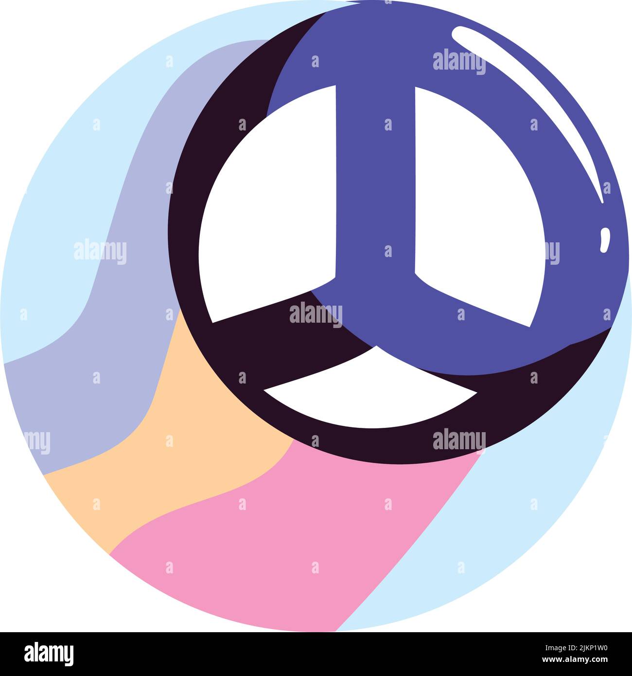 flat hippie sign Stock Vector Image & Art - Alamy