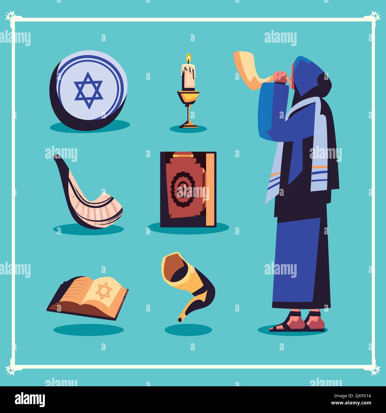 Menorah ancient hebrew seven hi-res stock photography and images - Alamy