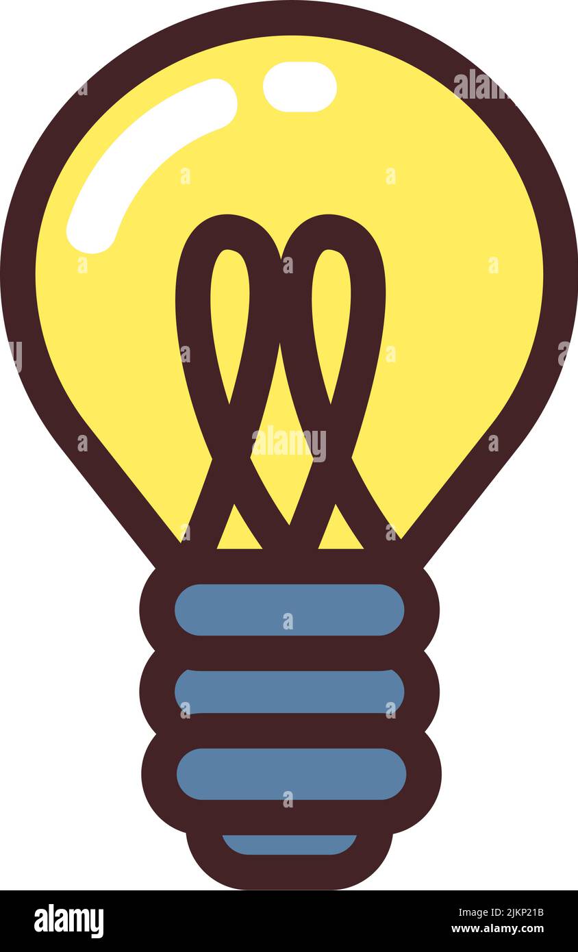 flat light bulb Stock Vector Image & Art - Alamy