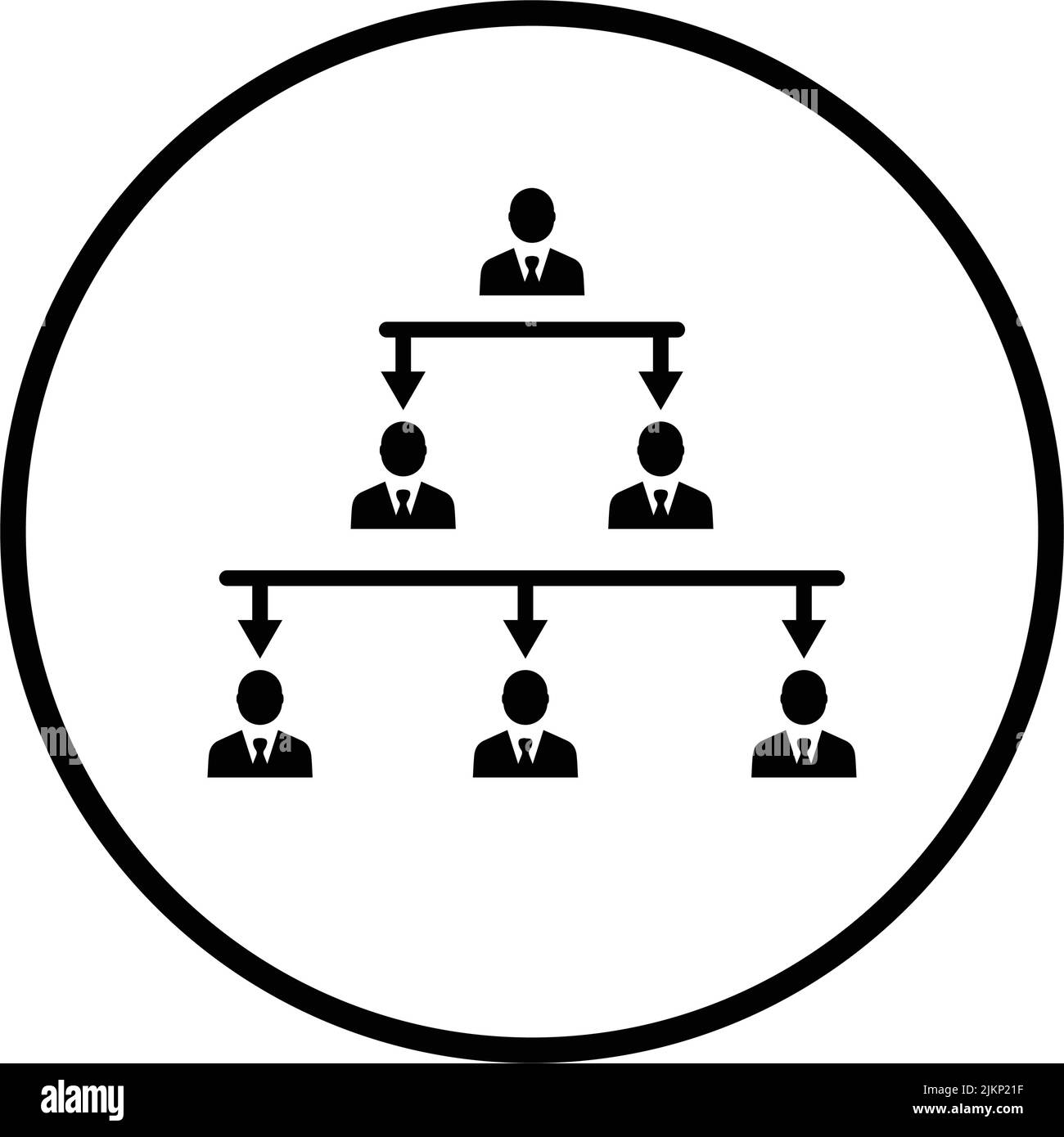 Communication, hierarchy icon is isolated on white background. Use for ...