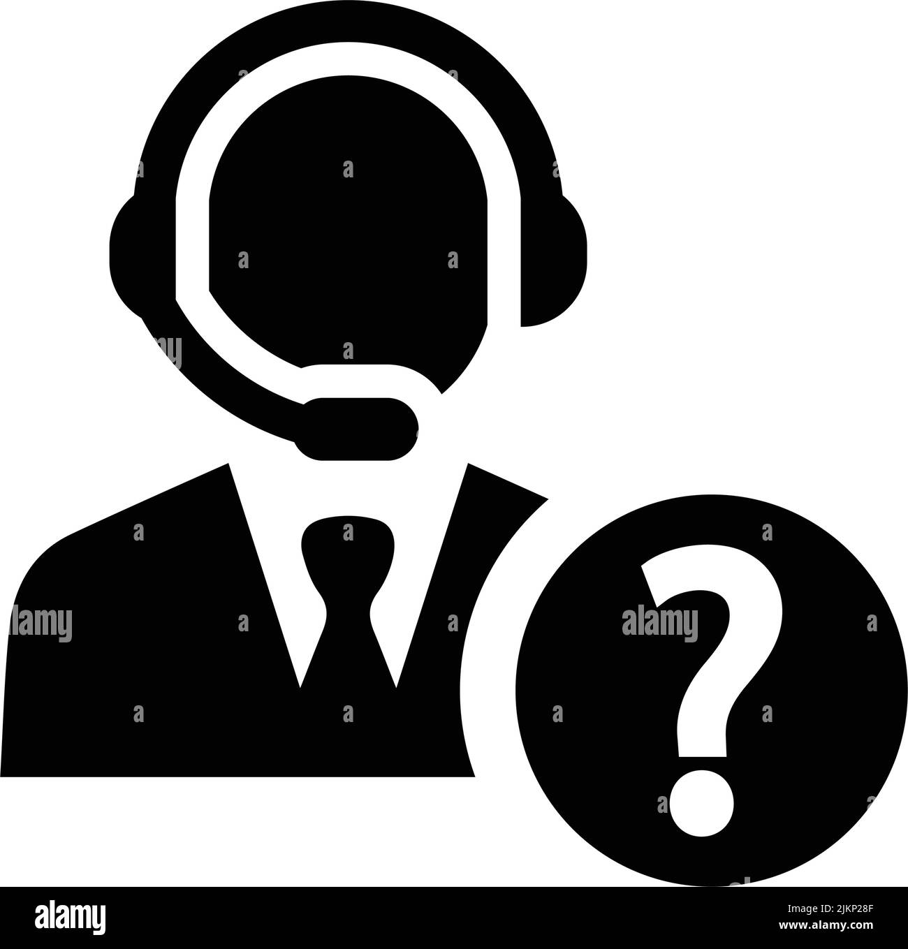 Phone operator, question icon - Vector EPS file. Perfect use for print ...