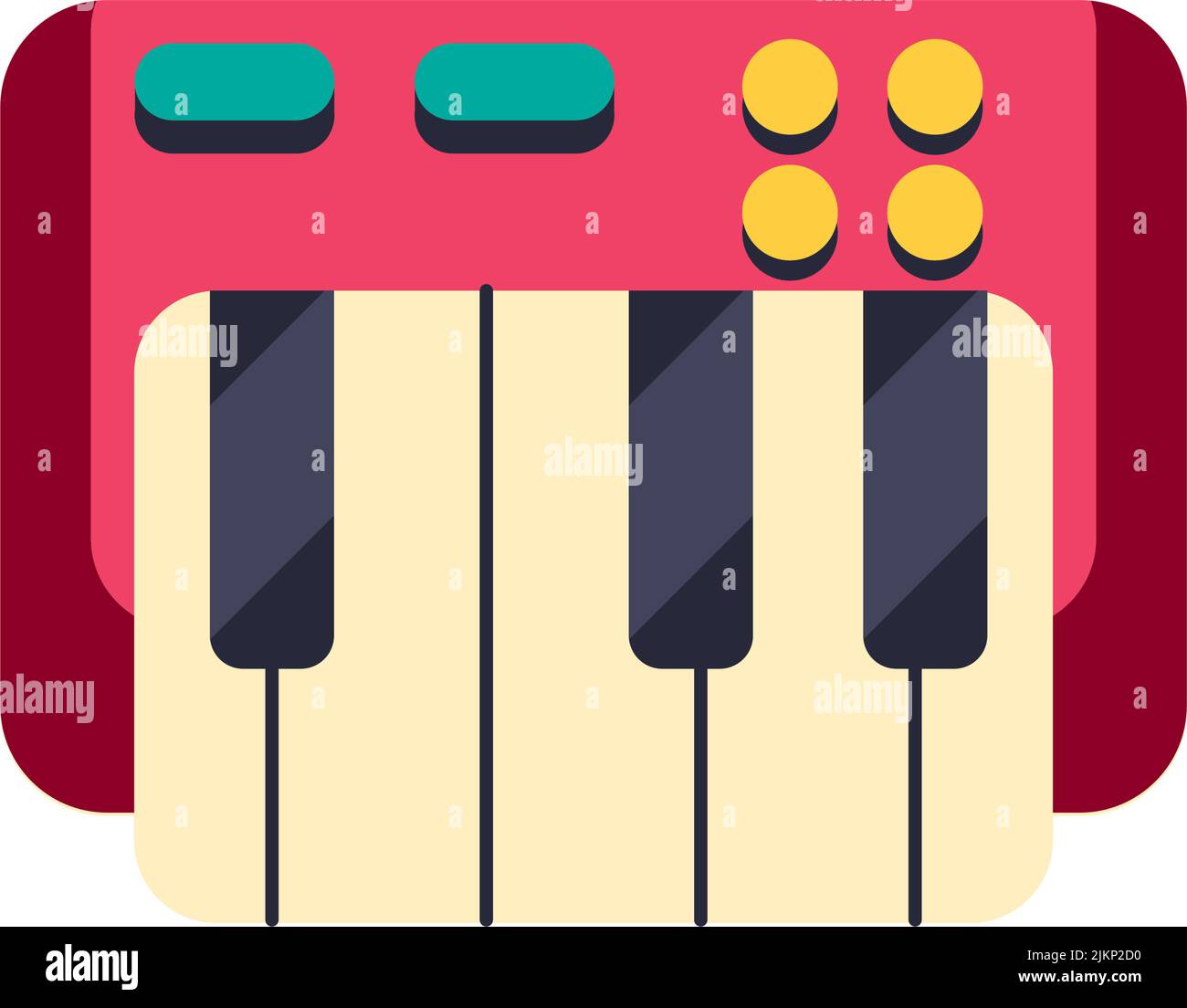 flat piano keyboard Stock Vector Image & Art - Alamy
