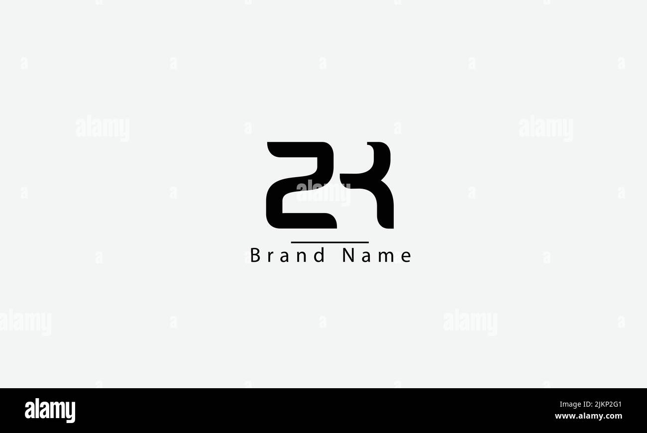 Alphabet letters Initials Monogram logo ZK KZ Z K Stock Vector Image ...
