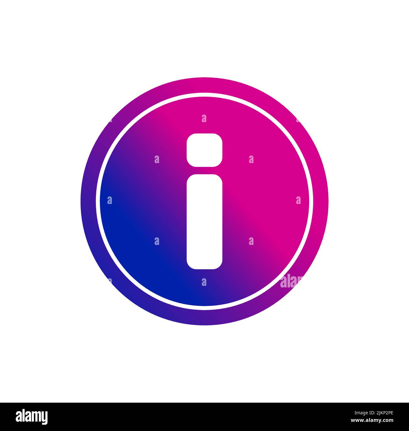 A vector illustration of a purple colored information sign Stock Vector ...