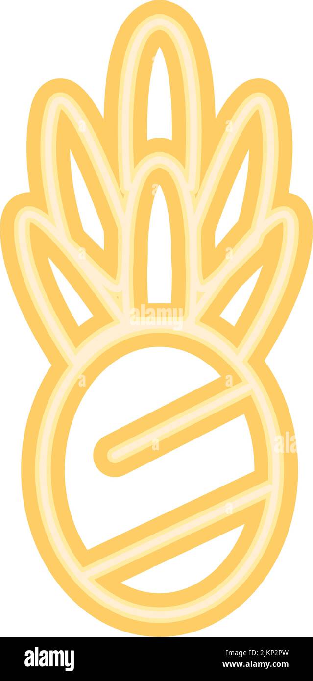 flat neon pineapple Stock Vector Image & Art - Alamy